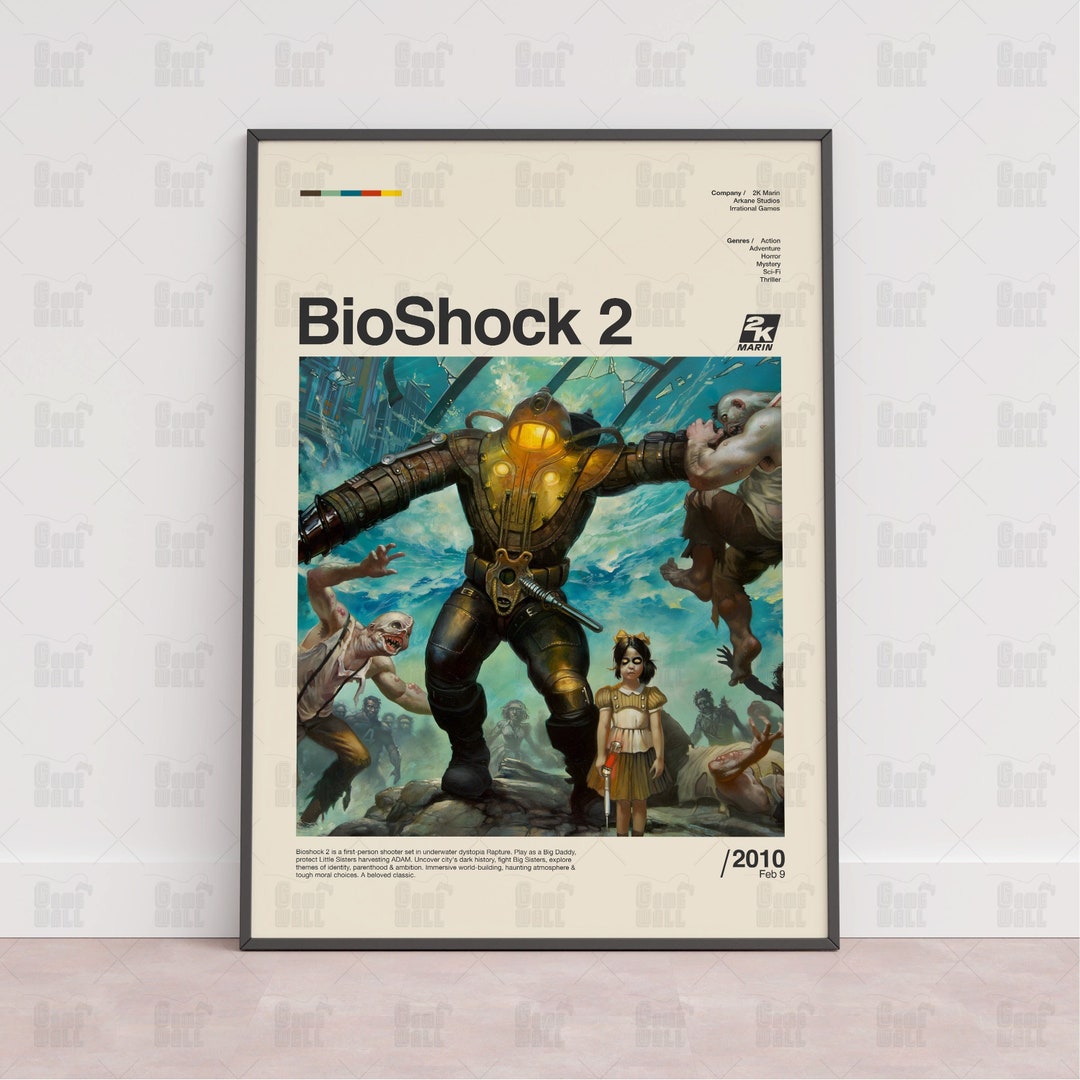 Bioshock 2 Poster, Gaming Room Poster, Gaming Wall Poster, Gaming Print ...