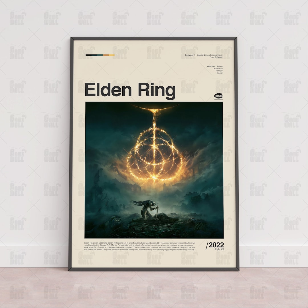 Elden Ring Poster, Gaming Room Poster, Gaming Wall Poster, Gaming Print ...
