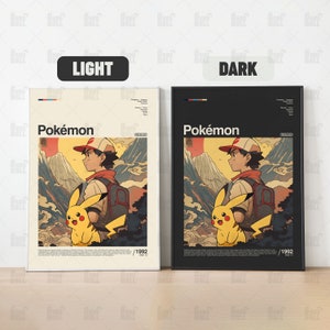 Pokemon Poster, Gaming Room Poster, Gaming Wall Poster, Gaming Print ...