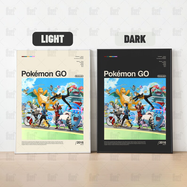 Pokemon GO Poster, Spielzimmer Poster, Gaming Wandposter, Gaming Print ...