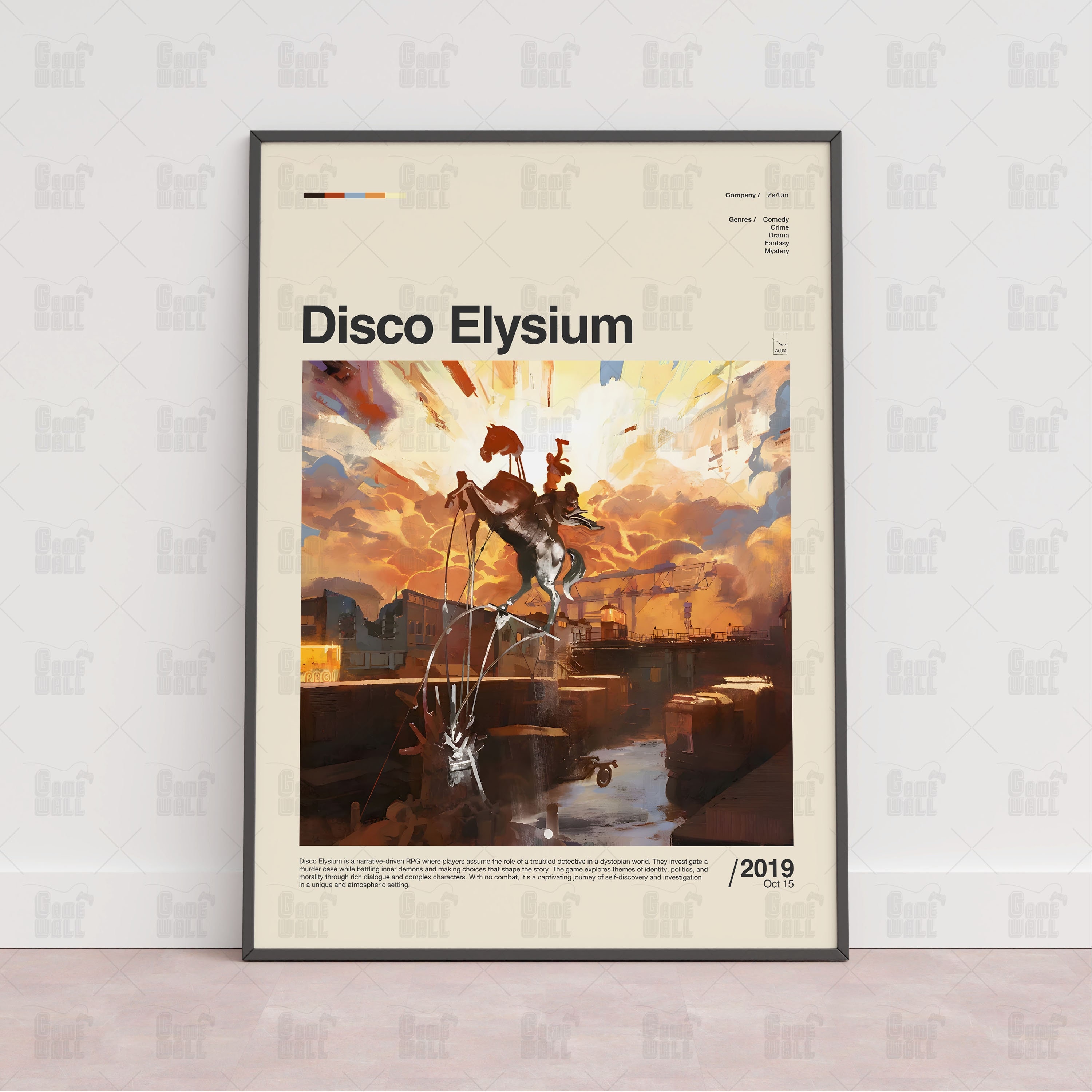 Disco Elysium Poster, Gaming Room Poster, Gaming Wall Poster, Gaming Print Poster, Game Gift ...