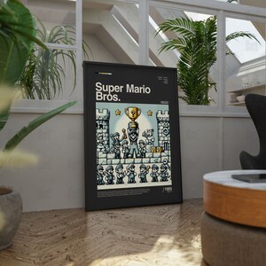 Super Mario Bros Poster, Gaming Room Poster, Gaming Wall Poster, Gaming ...