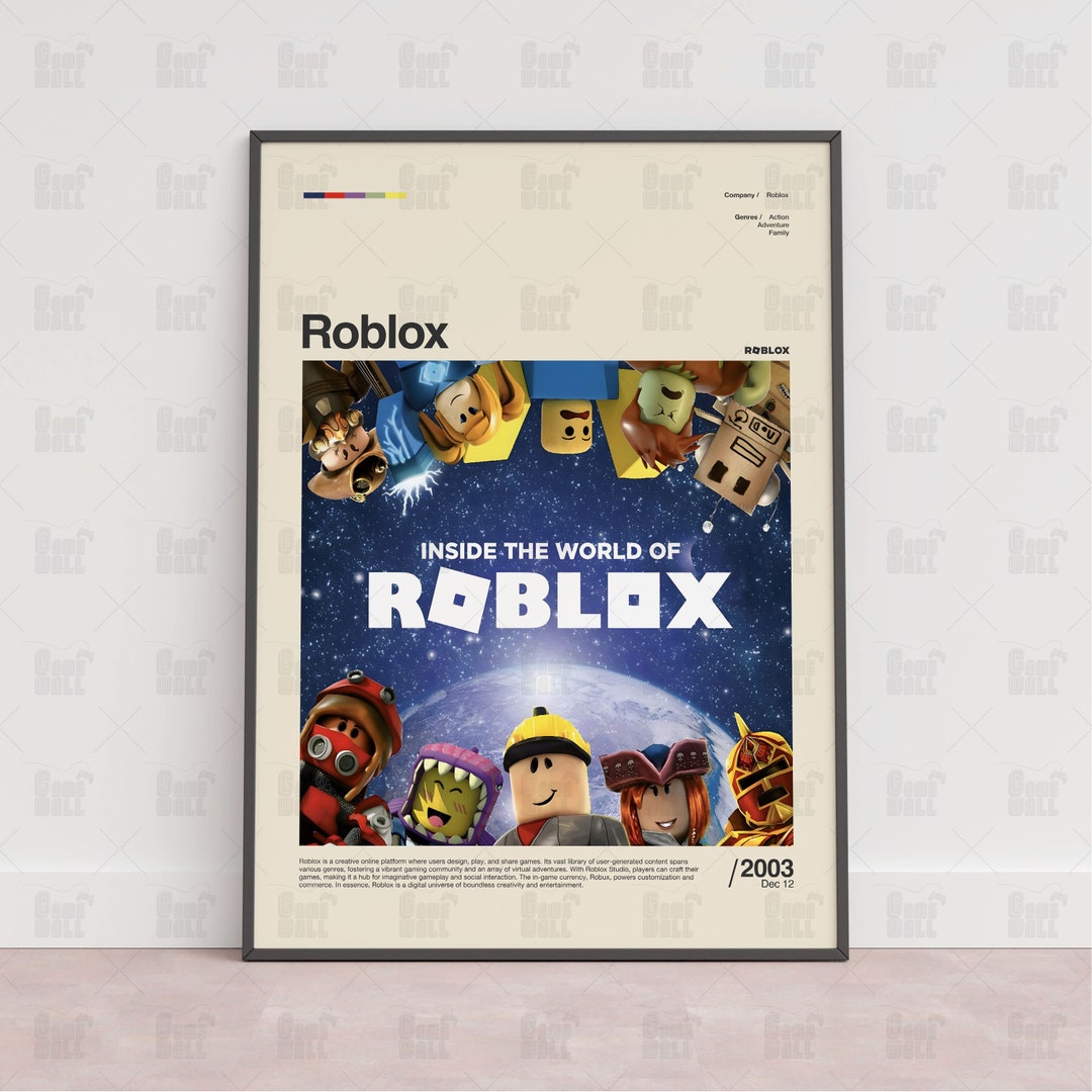 Roblox Poster, Gaming Room Poster, Gaming Wall Poster, Gaming Print ...