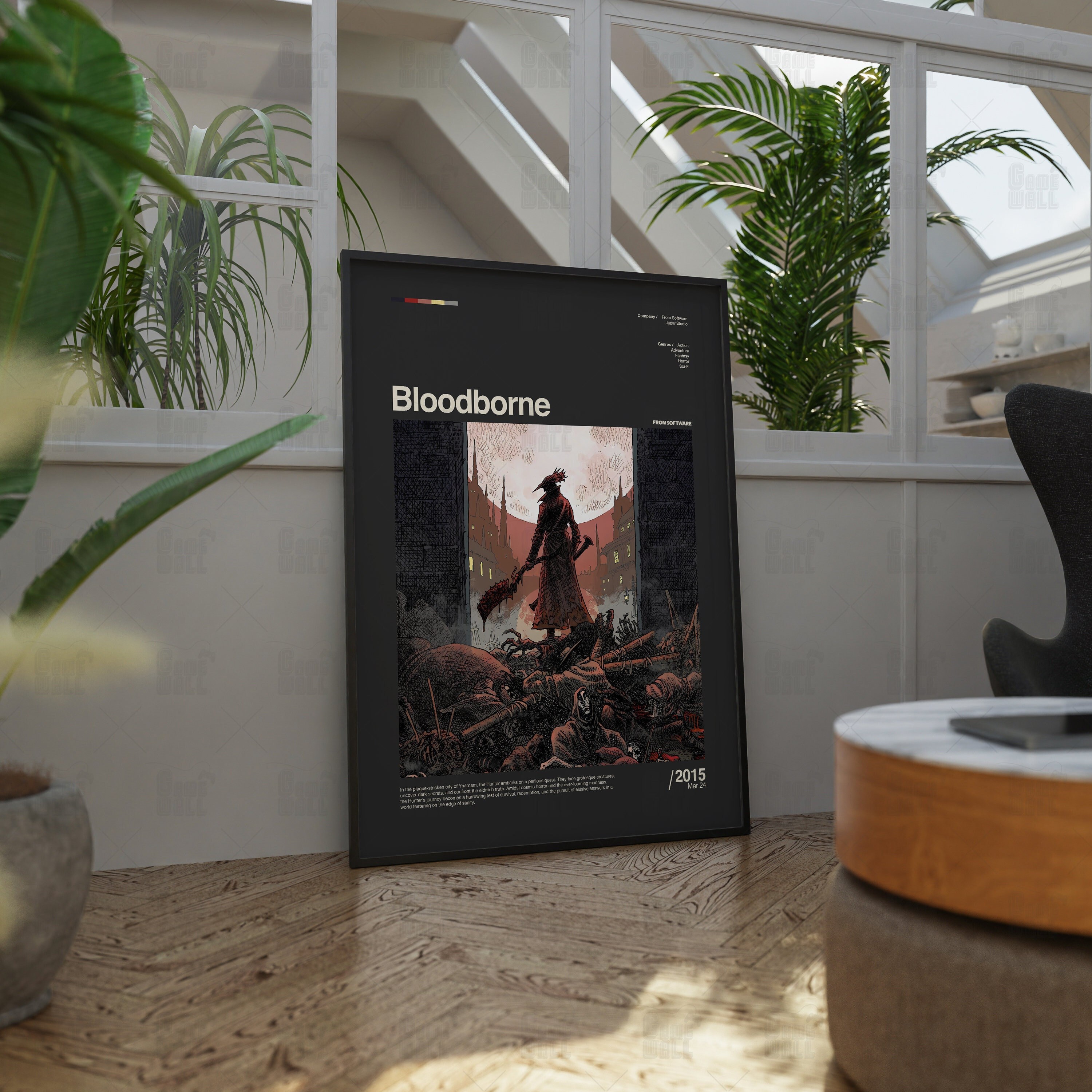 Bloodborne Poster, Gaming Room Poster, Gaming Wall Poster, Gaming Print ...