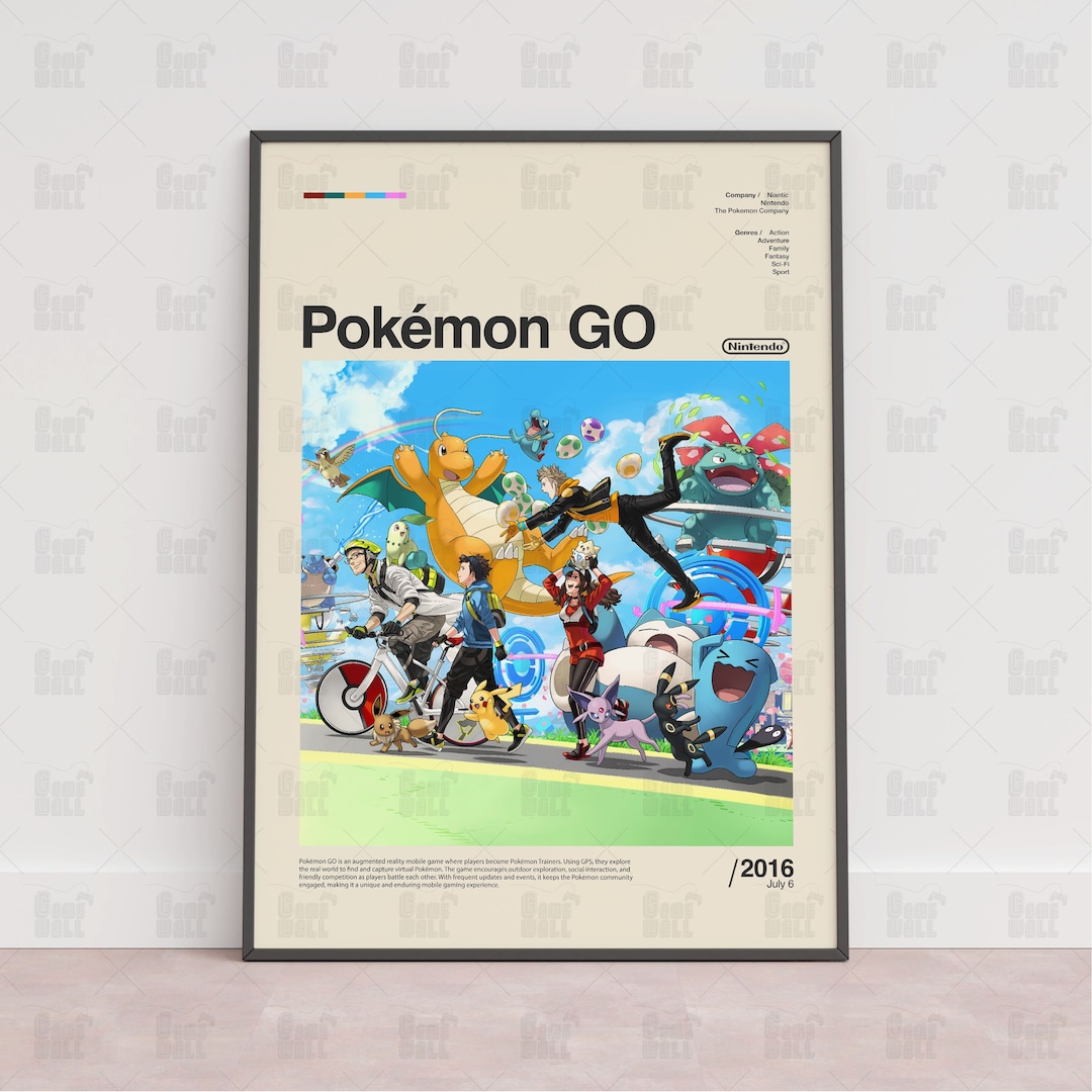 Pokemon GO Poster,gaming Room Poster, Gaming Wall Poster,gaming Print ...