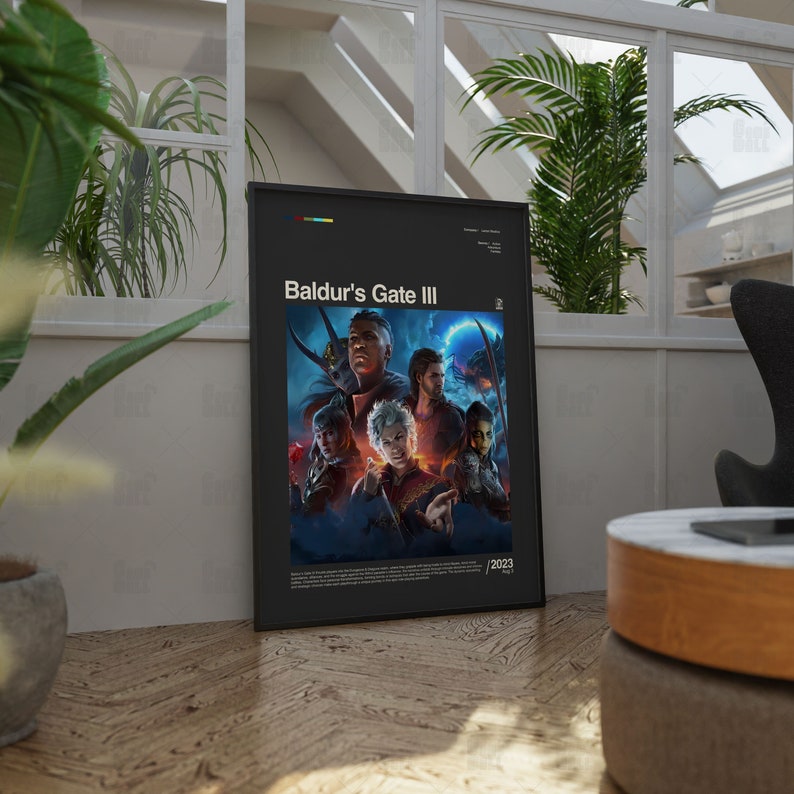 Baldur's Gate 3 Poster, Gaming Room Poster, Gaming Wall Poster, Gaming ...