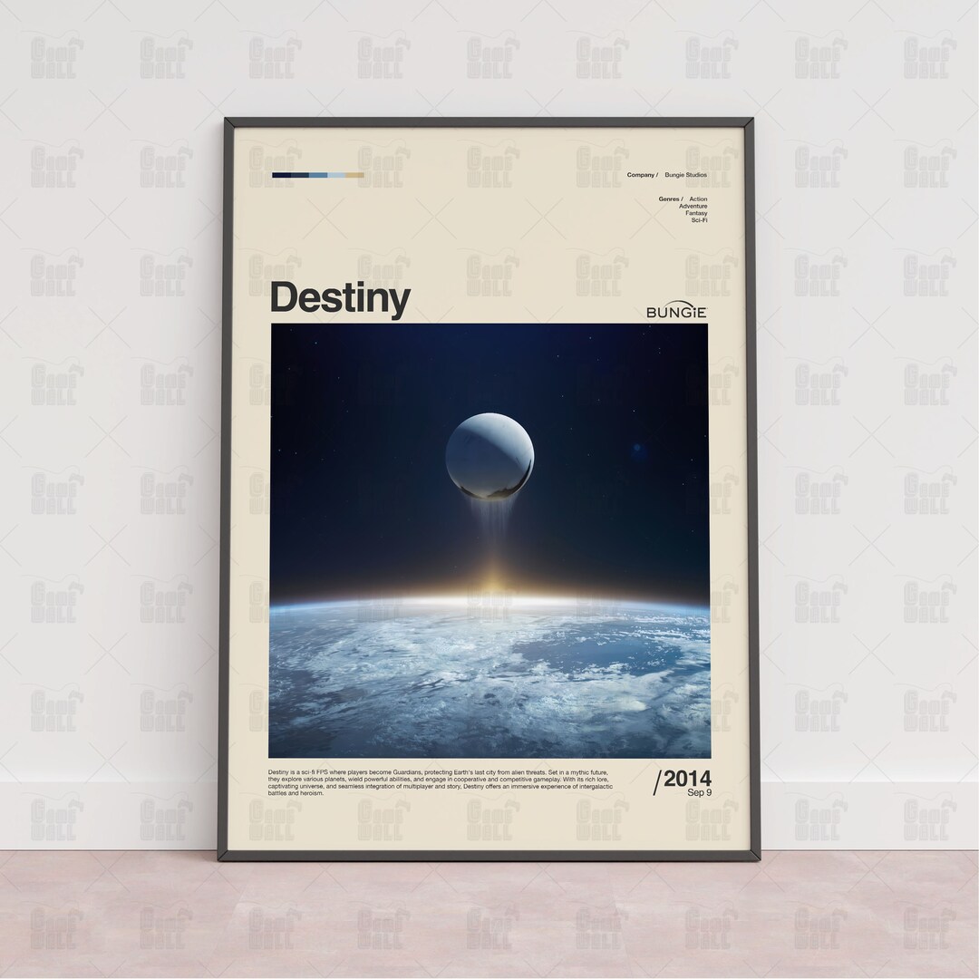 Destiny Poster, Gaming Room Poster, Gaming Wall Poster, Gaming Print ...