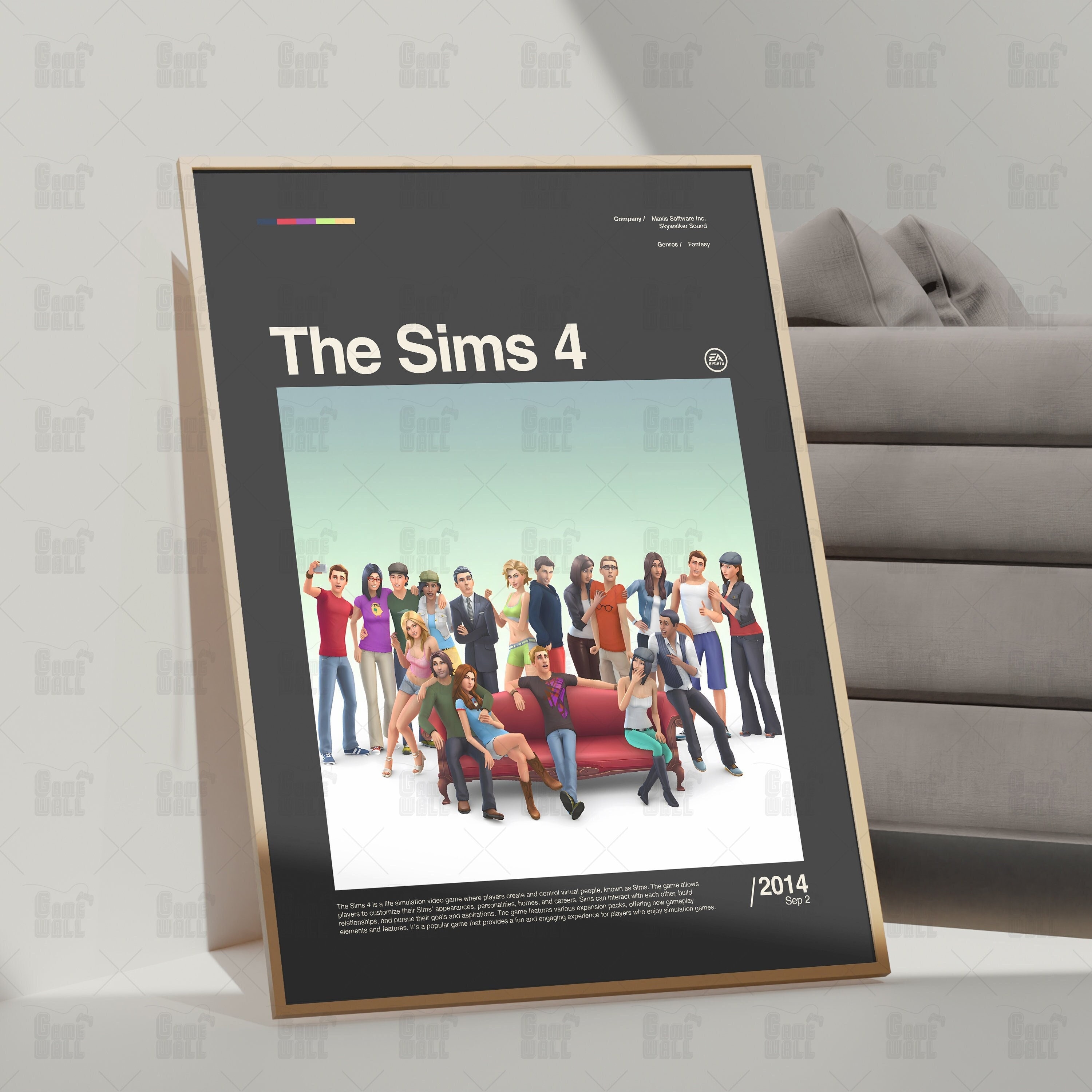 The Sims 4 Poster Gaming Room Poster Gaming Wall Poster - Etsy