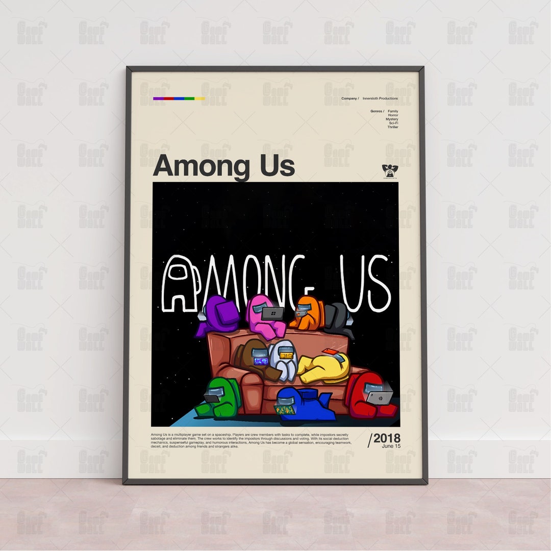 Among Us Poster, Gaming Room Poster, Gaming Wall Poster, Gaming Print ...