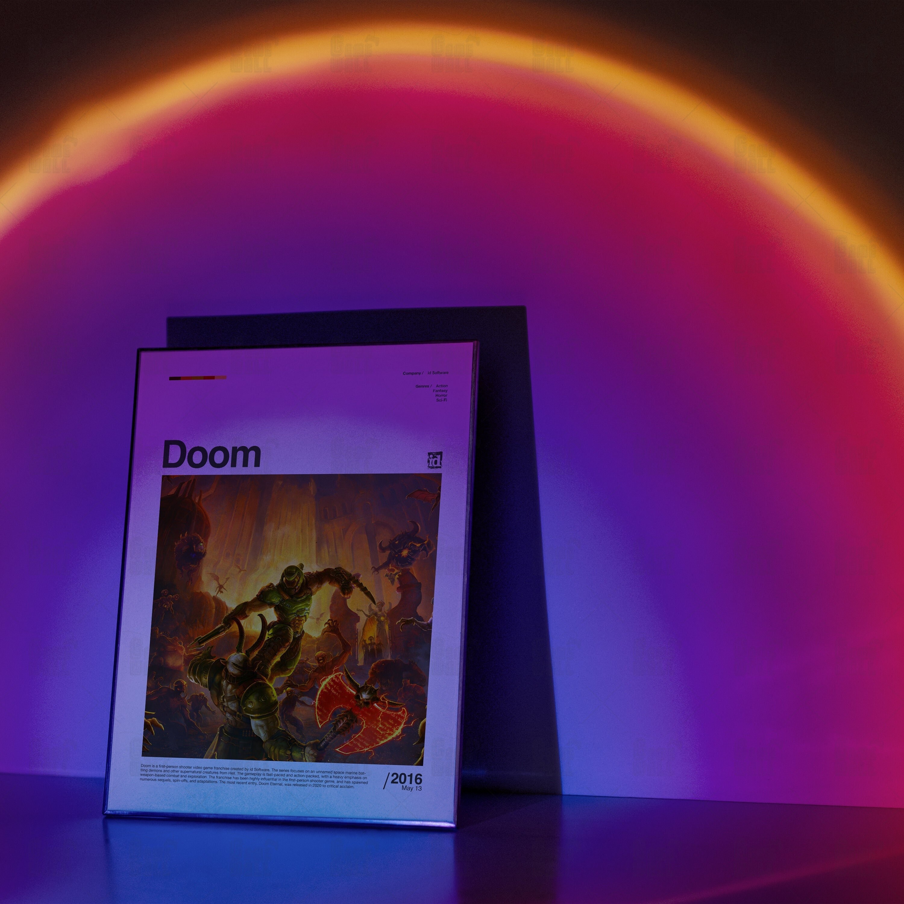 Doom Poster Gaming Room Poster Gaming Wall Poster Gaming - Etsy