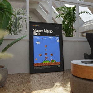 Super Mario Bros Poster, Gaming Room Poster, Gaming Wall Poster, Gaming ...