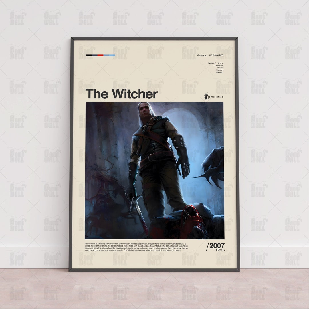The Witcher Poster, Gaming Room Poster, Gaming Wall Poster, Gaming ...
