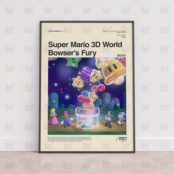 Super Mario Poster - Etsy