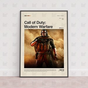 Call of Duty Modern Warfare Poster, Gaming Room Poster, Gaming Wall ...
