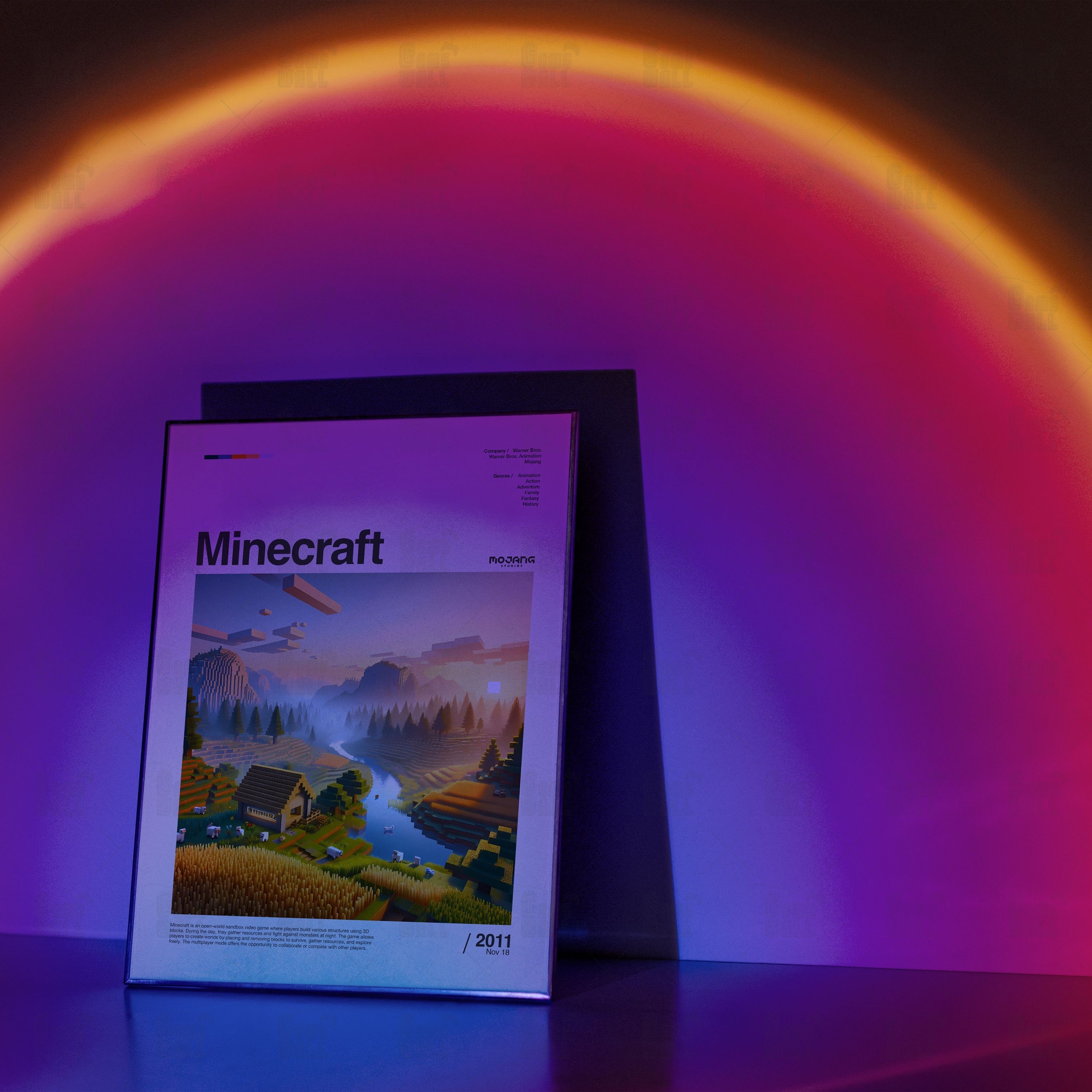 Minecraft Poster, Gaming Room Poster, Gaming Wall Poster, Gaming Print ...