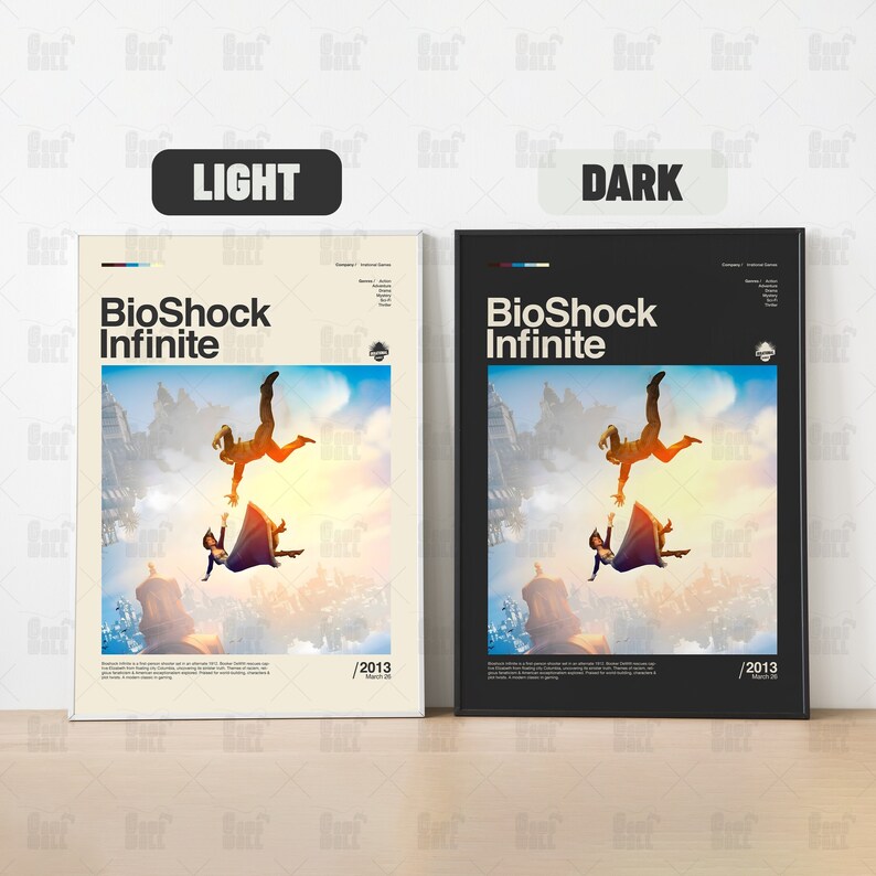 Bioshock Infinite Poster, Gaming Room Poster, Gaming Wall Poster ...