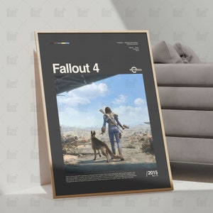 Fallout 4 Poster, Gaming Room Poster, Gaming Wall Poster, Gaming Print ...