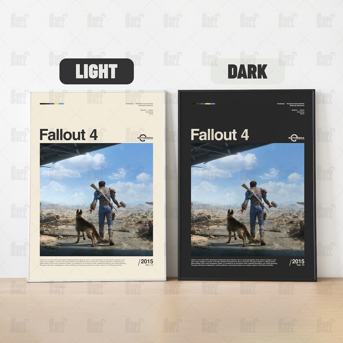 Fallout 4 Poster, Gaming Room Poster, Gaming Wall Poster, Gaming Print ...