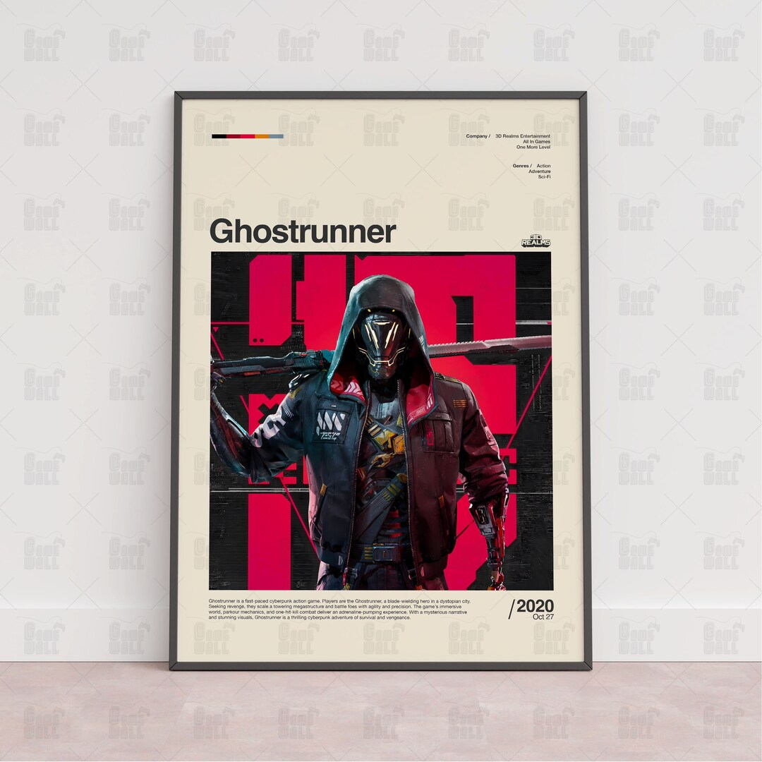 Ghostrunner Poster, Gaming Room Poster, Gaming Wall Poster, Gaming ...