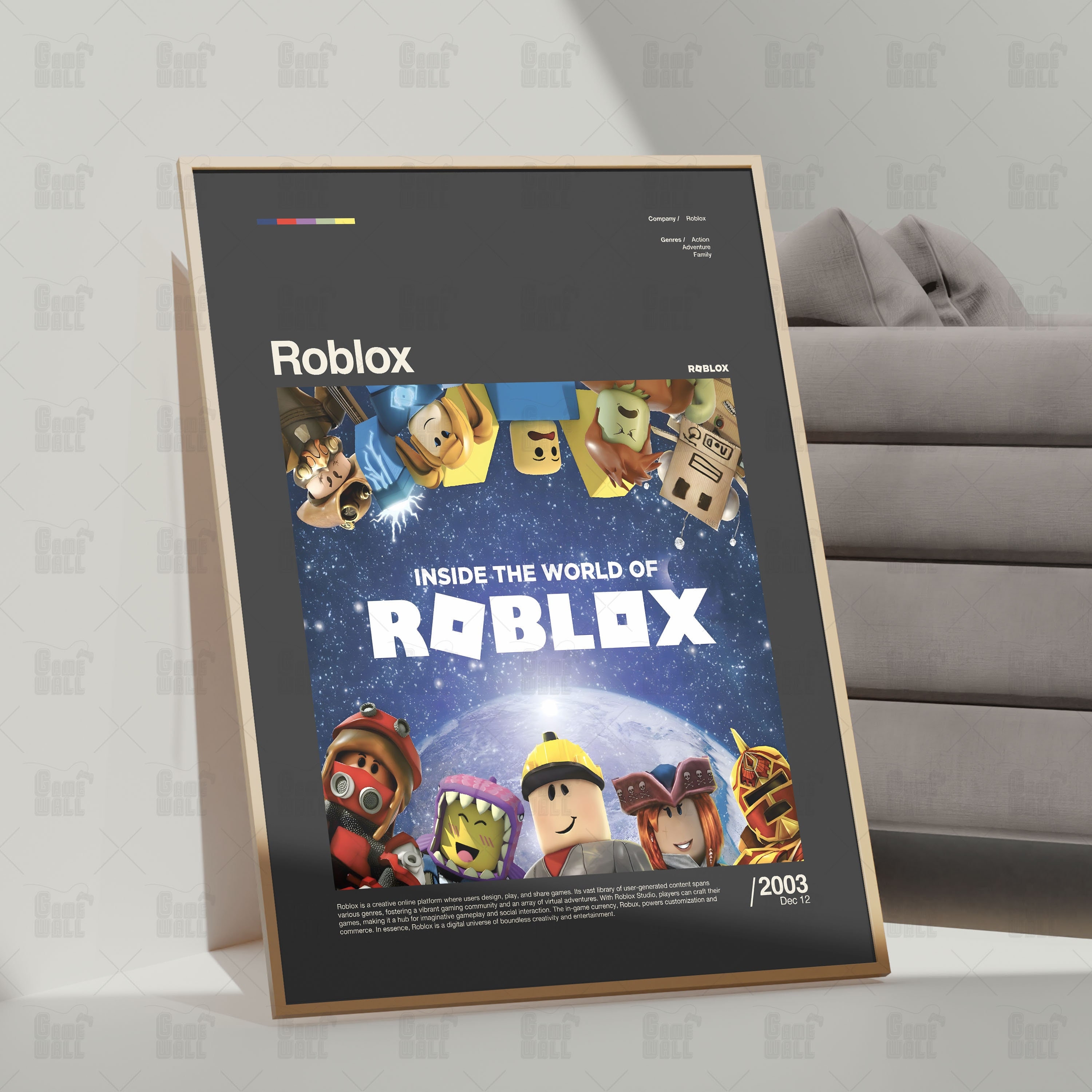 Roblox Poster, Gaming Room Poster, Gaming Wall Poster, Gaming Print ...