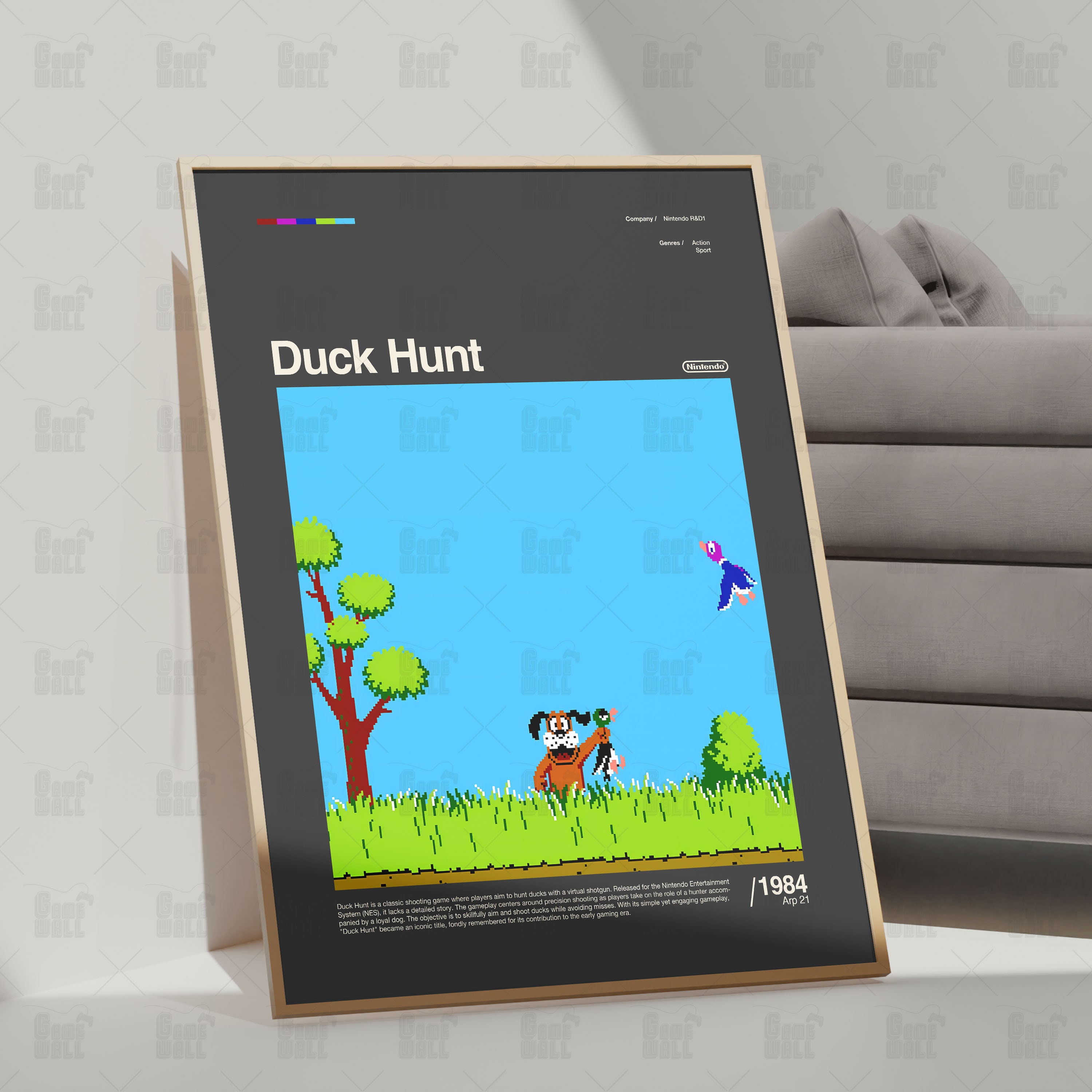 Duck Hunt Poster Gaming Room Poster Gaming Wall Poster - Etsy