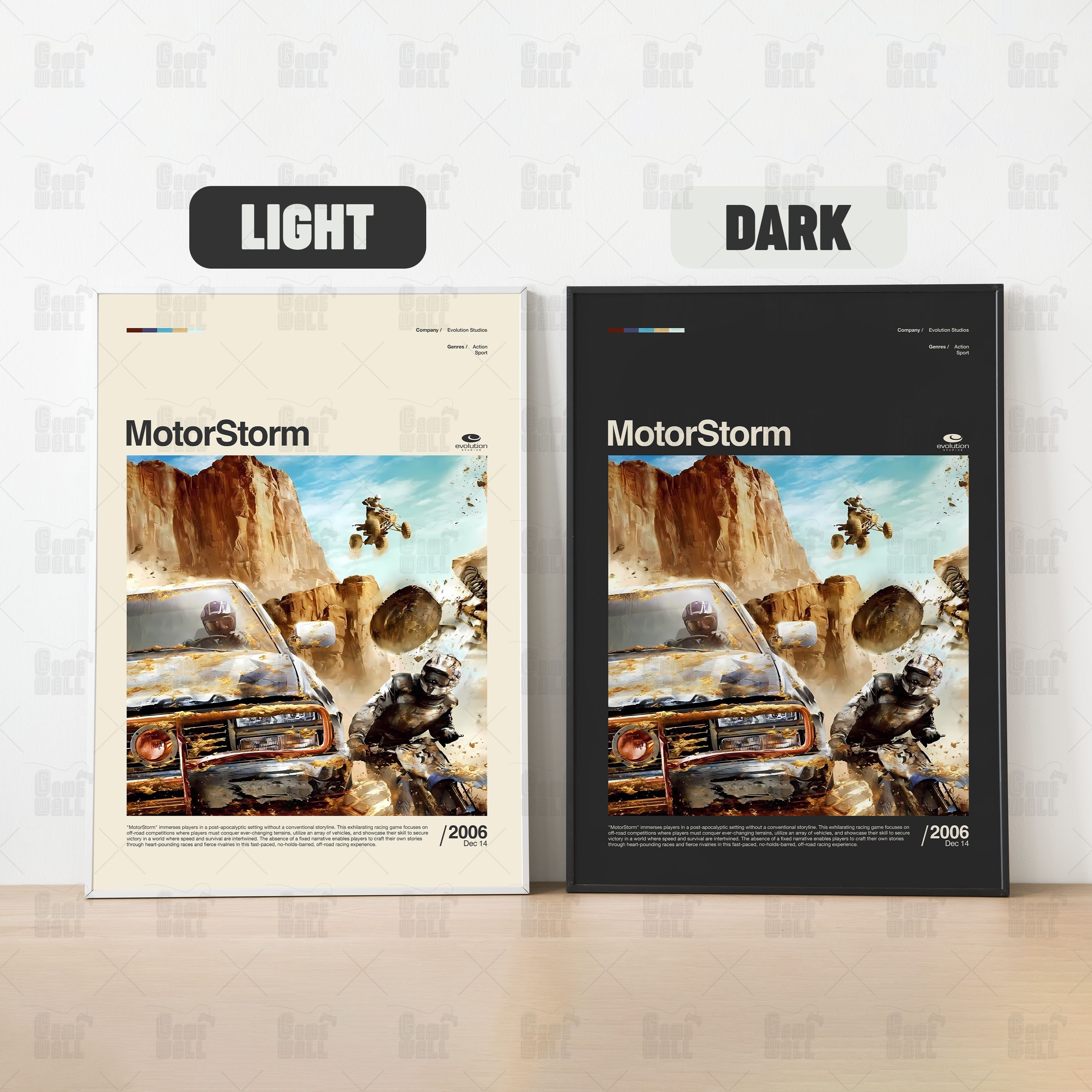 Motorstorm Poster Gaming Room Poster Gaming Wall Poster - Etsy