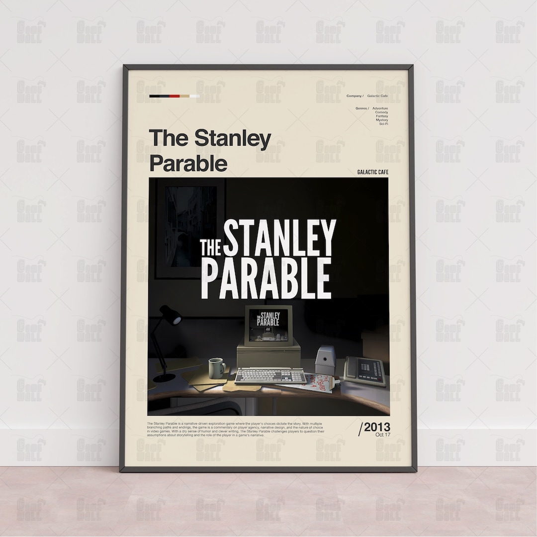 The Stanley Parable Poster, Gaming Room Poster, Gaming Wall Poster ...