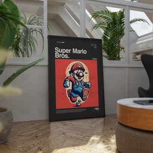 Super Mario Bros Poster, Gaming Room Poster, Gaming Wall Poster, Gaming ...