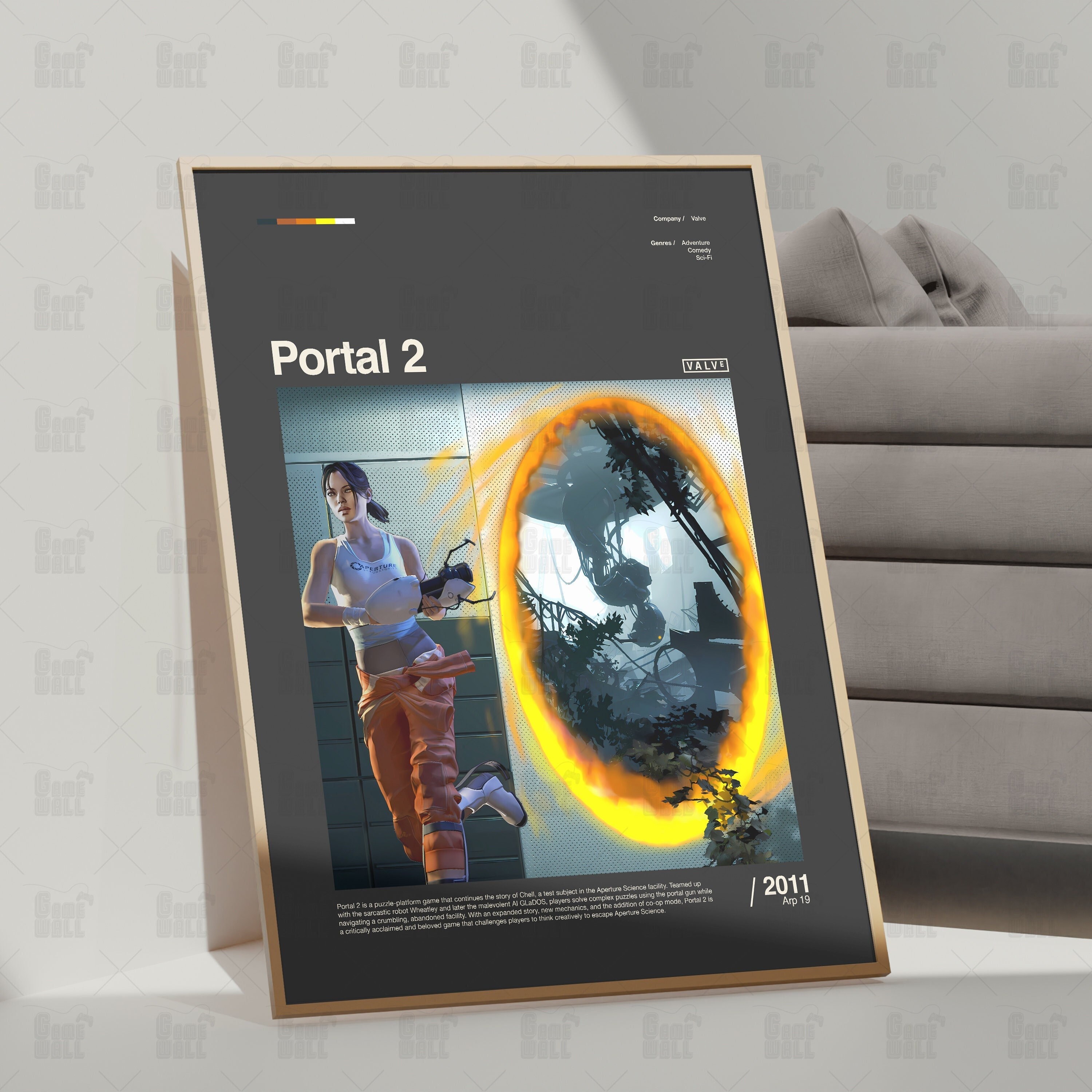 Portal 2 Poster Gaming Room Poster Gaming Wall Poster - Etsy