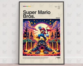 Super Mario Party Poster, Gaming Room Poster, Gaming Wall Poster ...