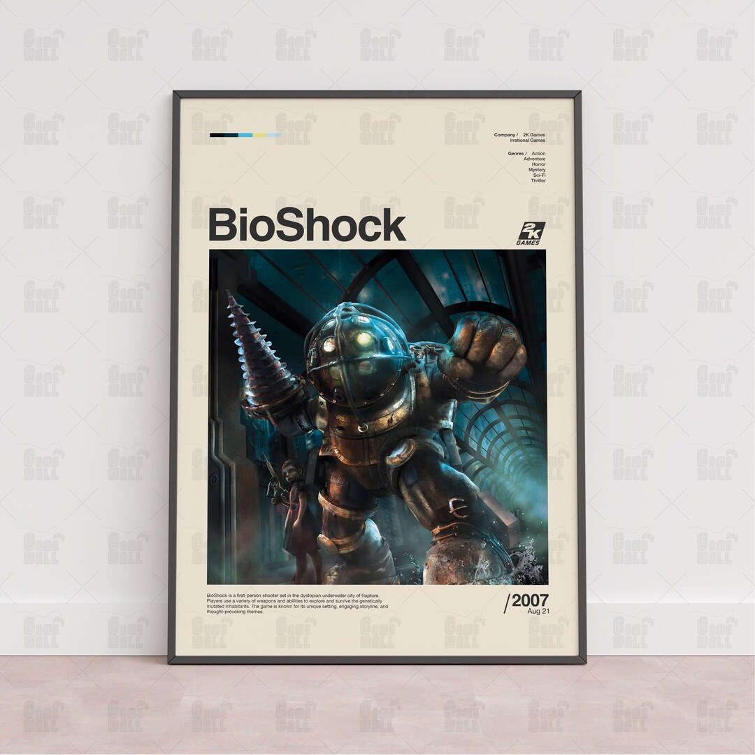 Bioshock Poster, Gaming Room Poster, Gaming Wall Poster, Gaming Print ...