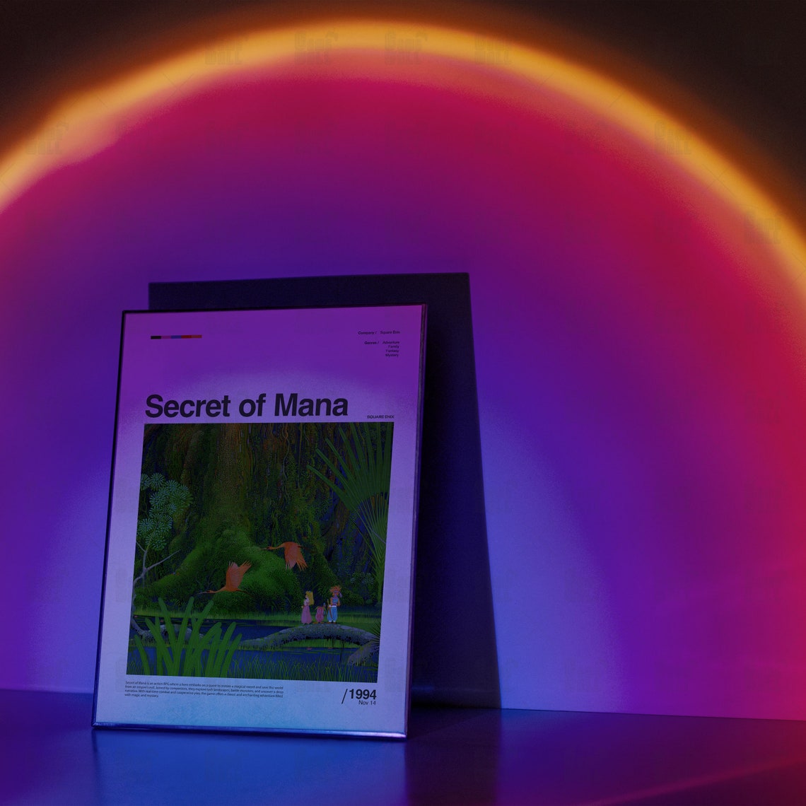 Secret of Mana Poster, Gaming Room Poster, Gaming Wall Poster, Gaming ...