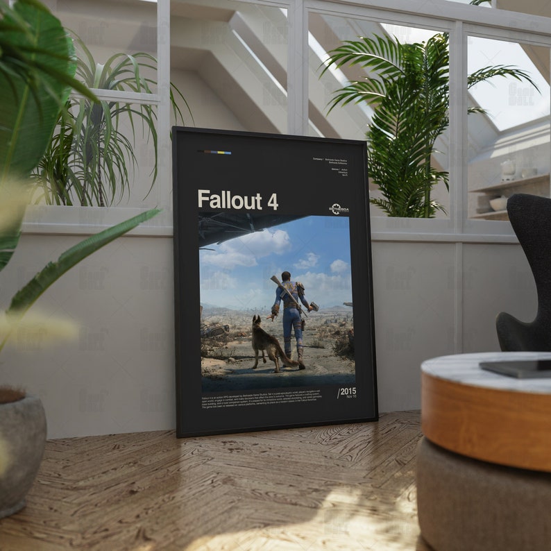Fallout 4 Poster, Gaming Room Poster, Gaming Wall Poster, Gaming Print ...