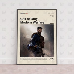 Call of Duty Modern Warfare Poster, Gaming Room Poster, Gaming Wall ...