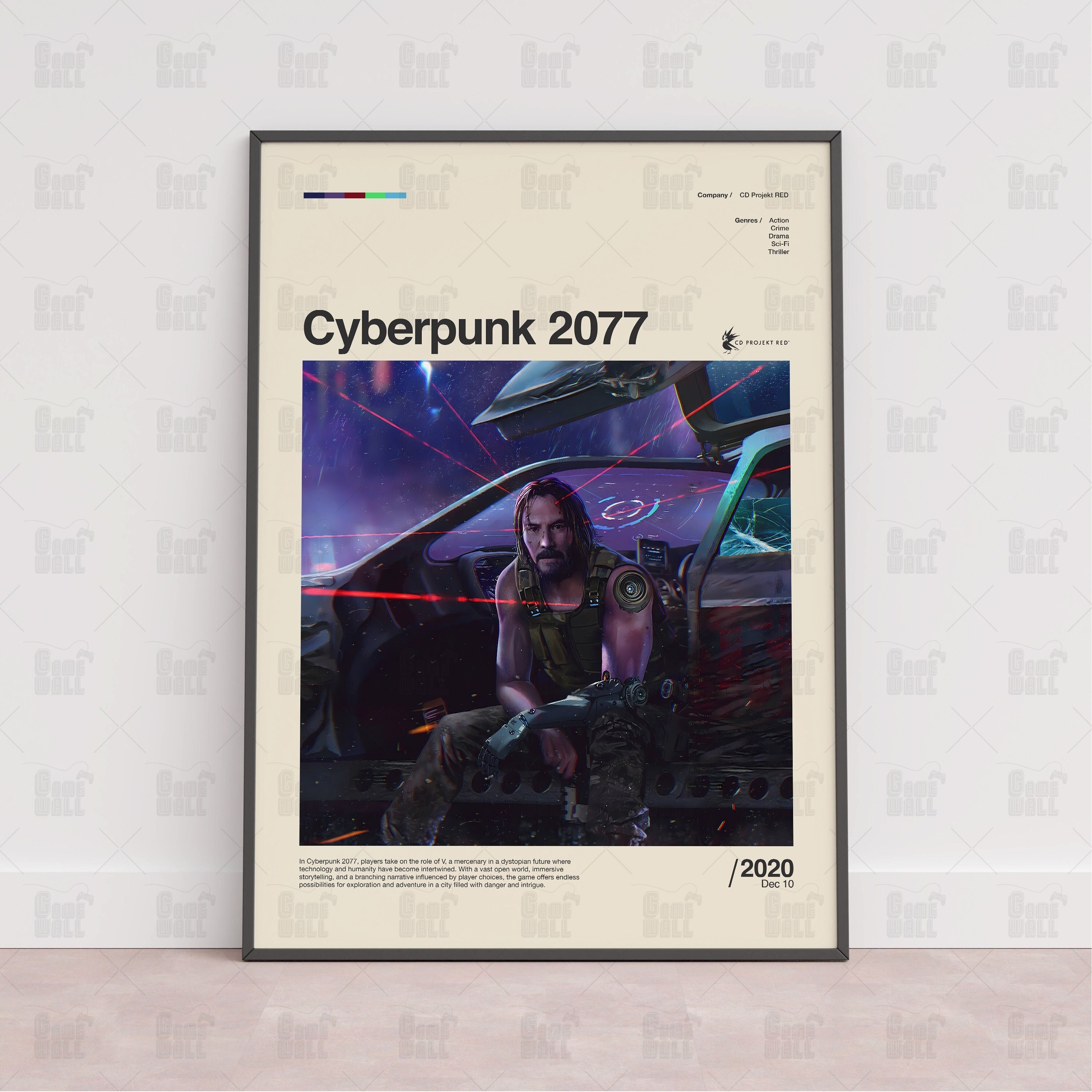 Cyberpunk 2077 Poster, Gaming Room Poster, Gaming Wall Poster, Gaming ...