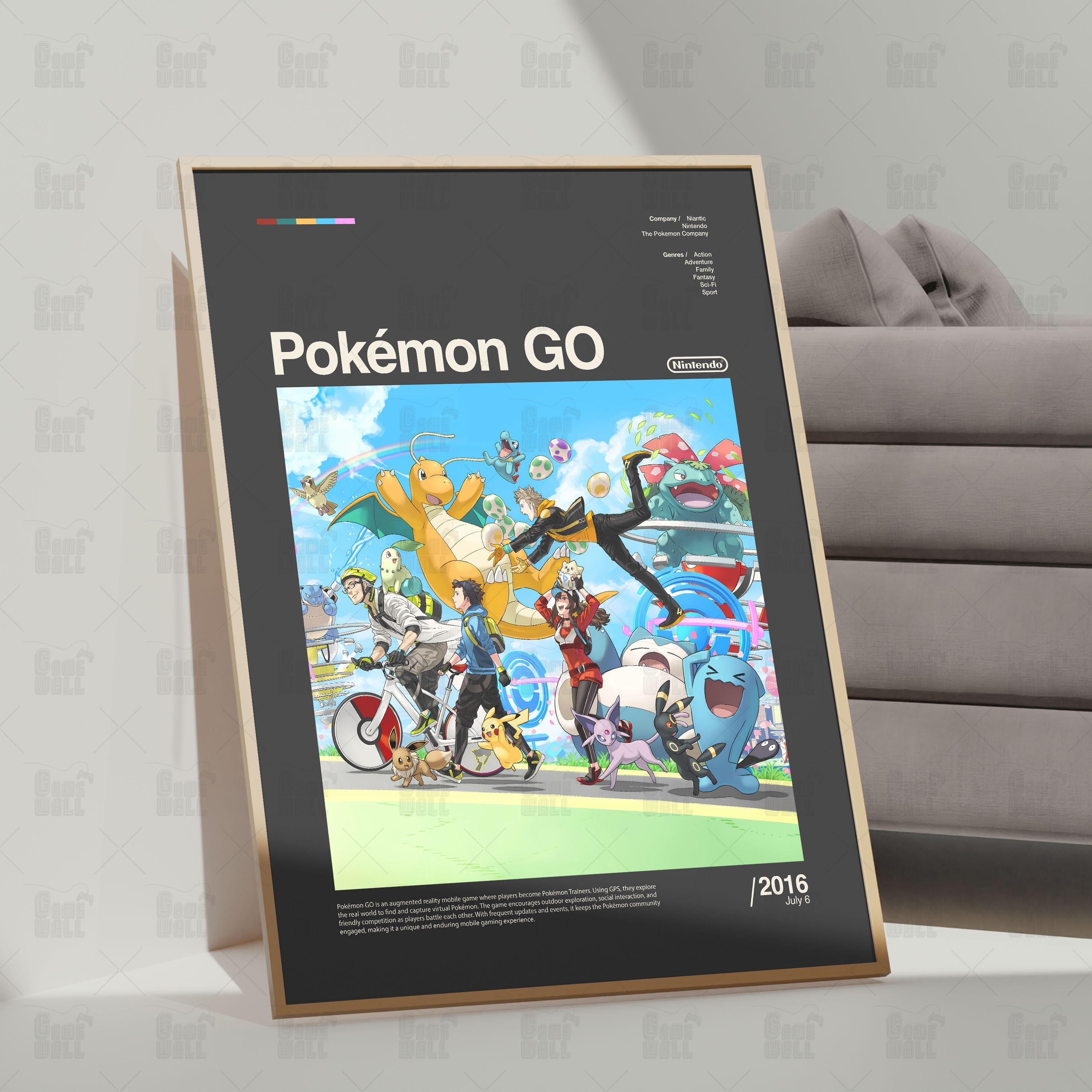 Pokemon GO Postergaming Room Poster Gaming Wall - Etsy