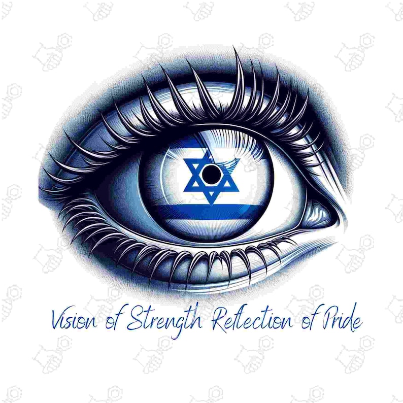 Eyes of Pride: Reflecting Israel's Strength - PNG SVG - L Stand With ...