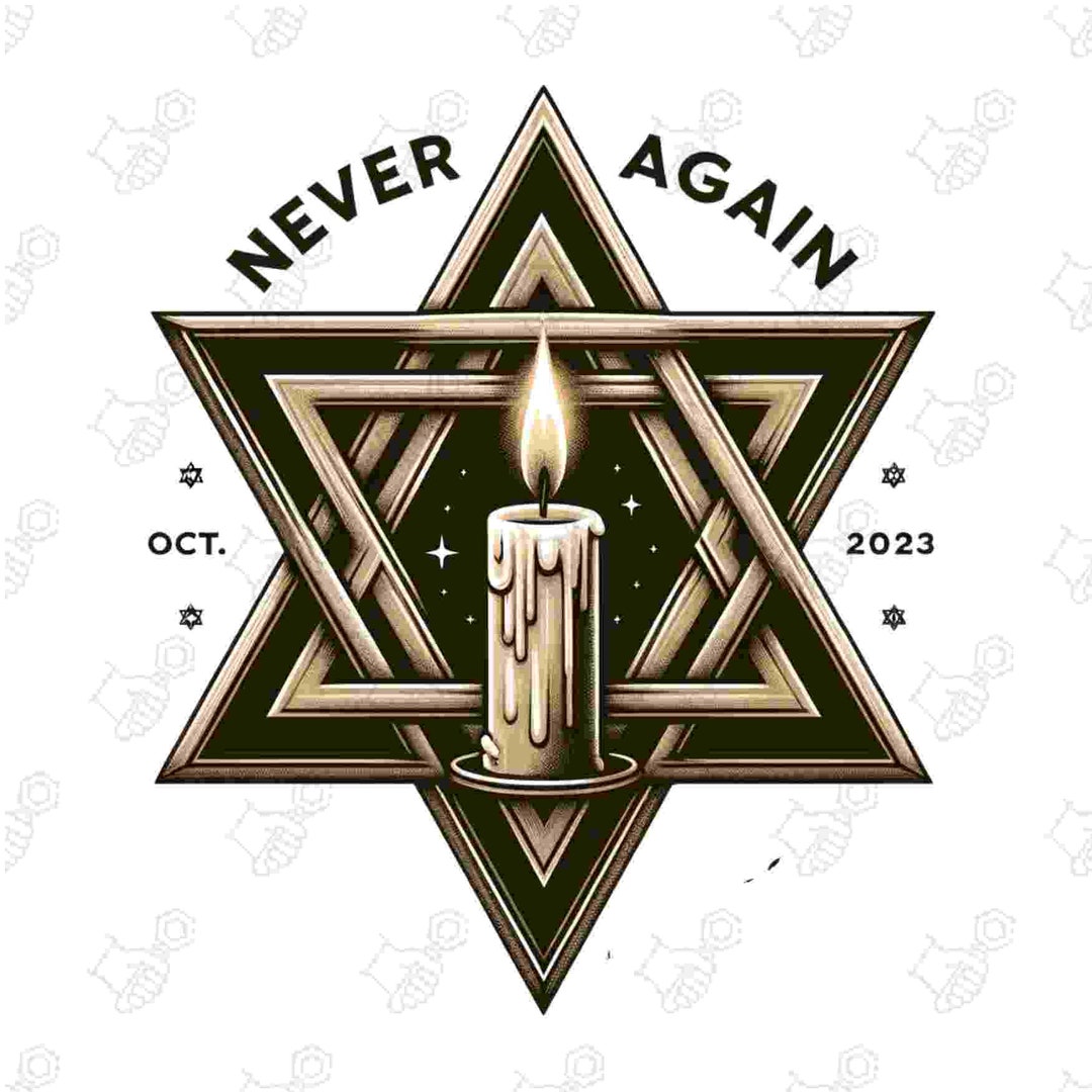 Eternal Flame - Never Again Star of David Memorial - Digital Art - Etsy