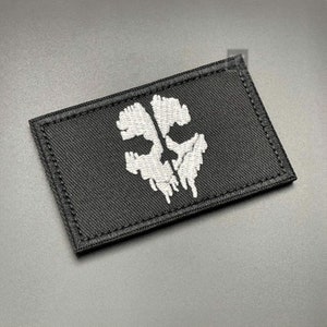 COD Skull Patch Black/grey- Hook & Loop, Fabric - Morale Gamer Military ...