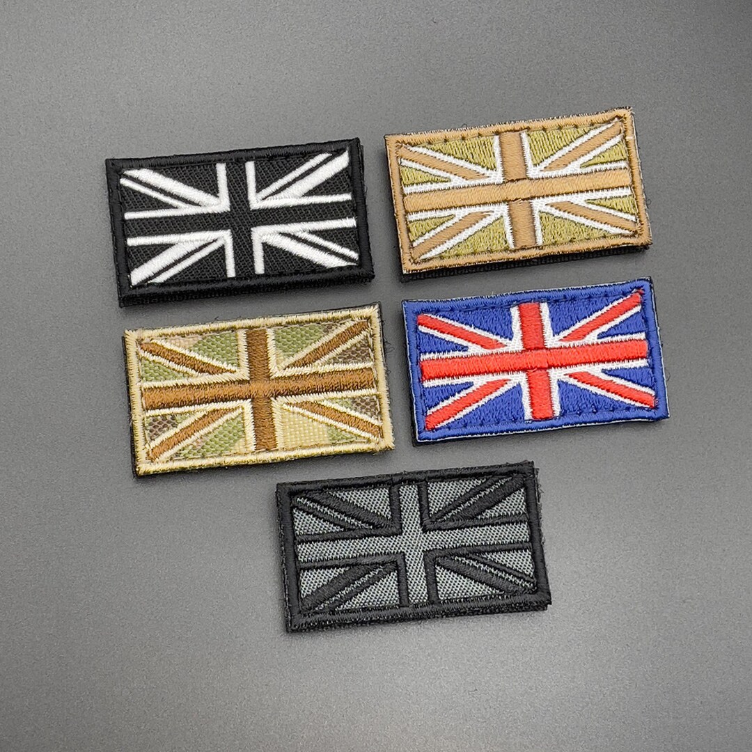 Mini Union Jack Patch - 4.5cm X 2.5cm - Hook & Loop, Fabric - Small ...