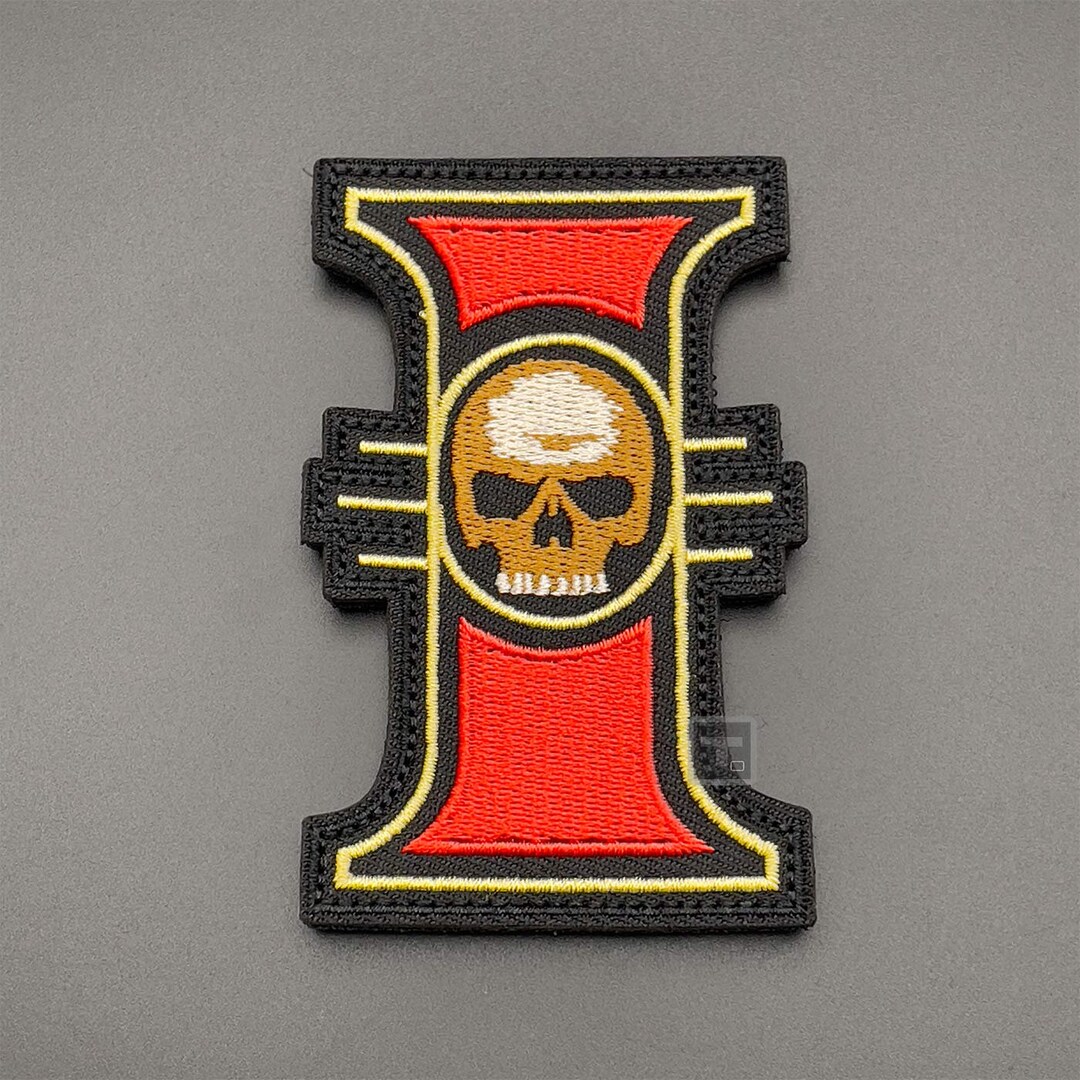 Inquisition Patch Hook & Loop, Fabric, 8.5cm Skull Tactical Morale Military Army Airsoft Gamer ...