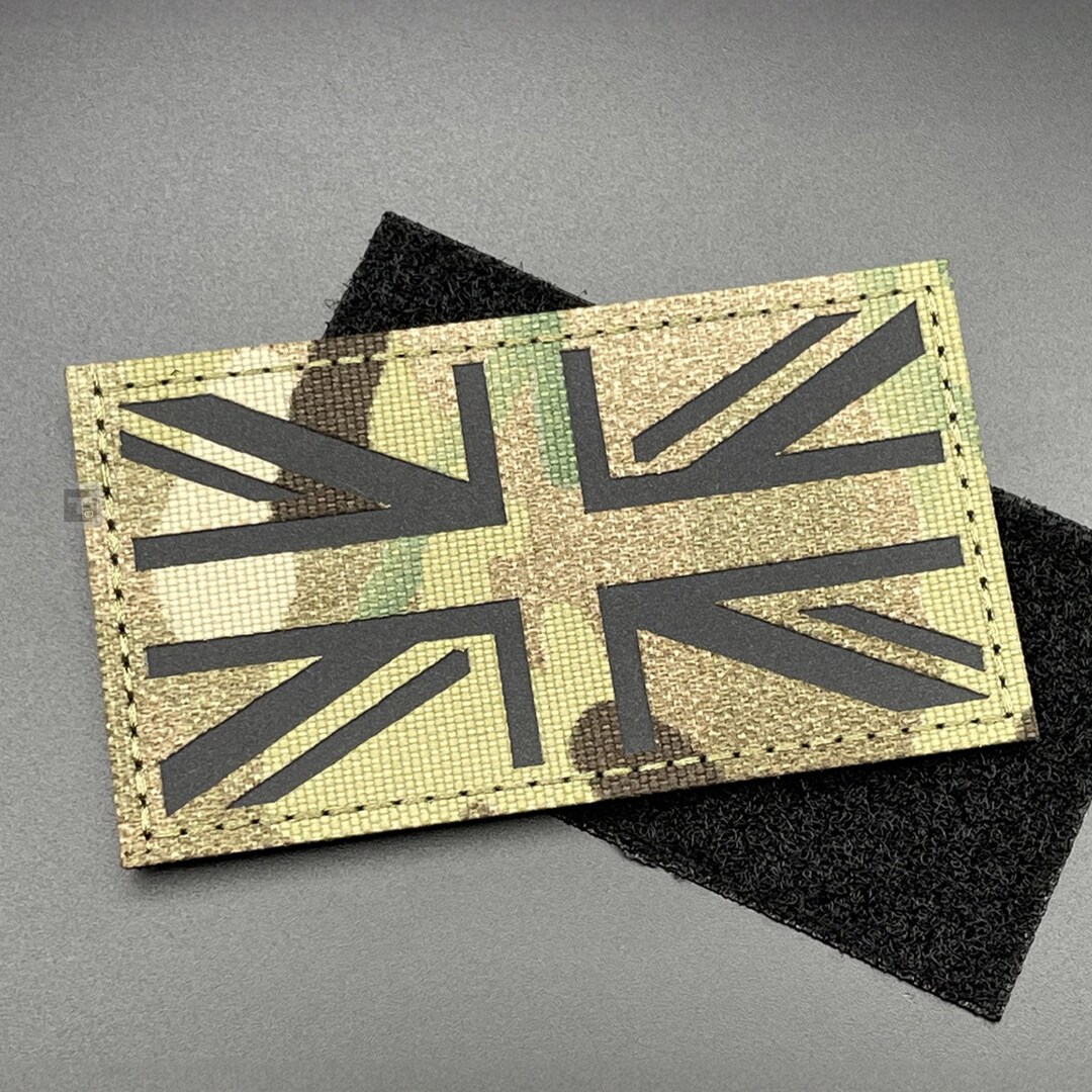 IRR MTP Camo Union Jack Patch Hook & Loop, Laser Cut Military Tactical ...