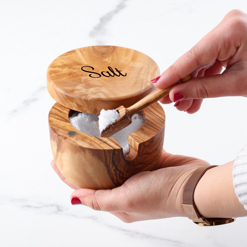 Wooden Salt And - Etsy