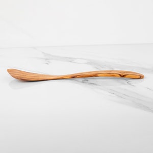 Non-stick Corner Spatula Handmade From Olive Wood Eco-friendly Wooden ...