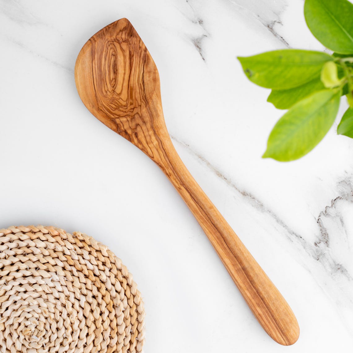 Handmade Olive Wood Utensil Set: Cooking Spoons, Personalized Kitchen ...