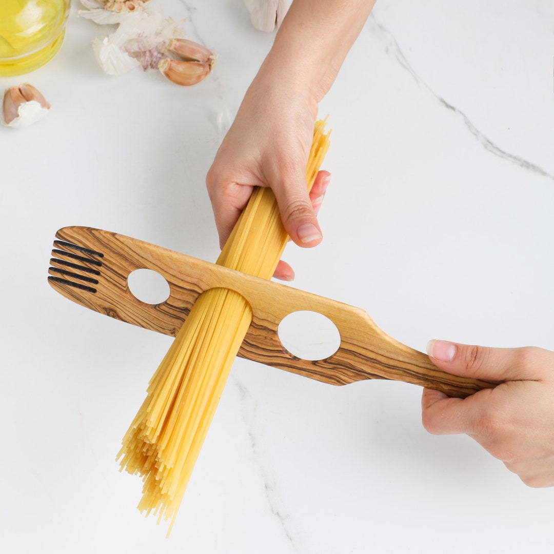 Practical Spaghetti Measure Handmade From Olive Wood Wooden Spaghetti ...
