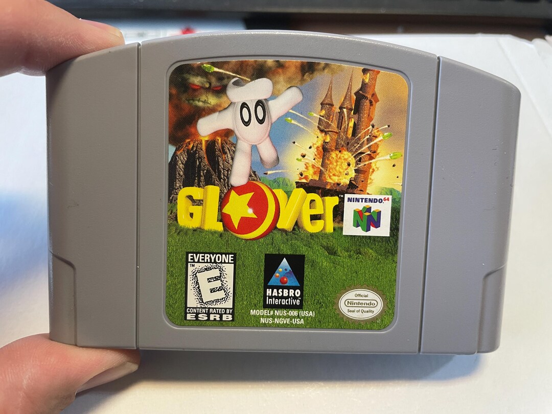 Authentic Nintendo 64 Glover Game Cart - Etsy