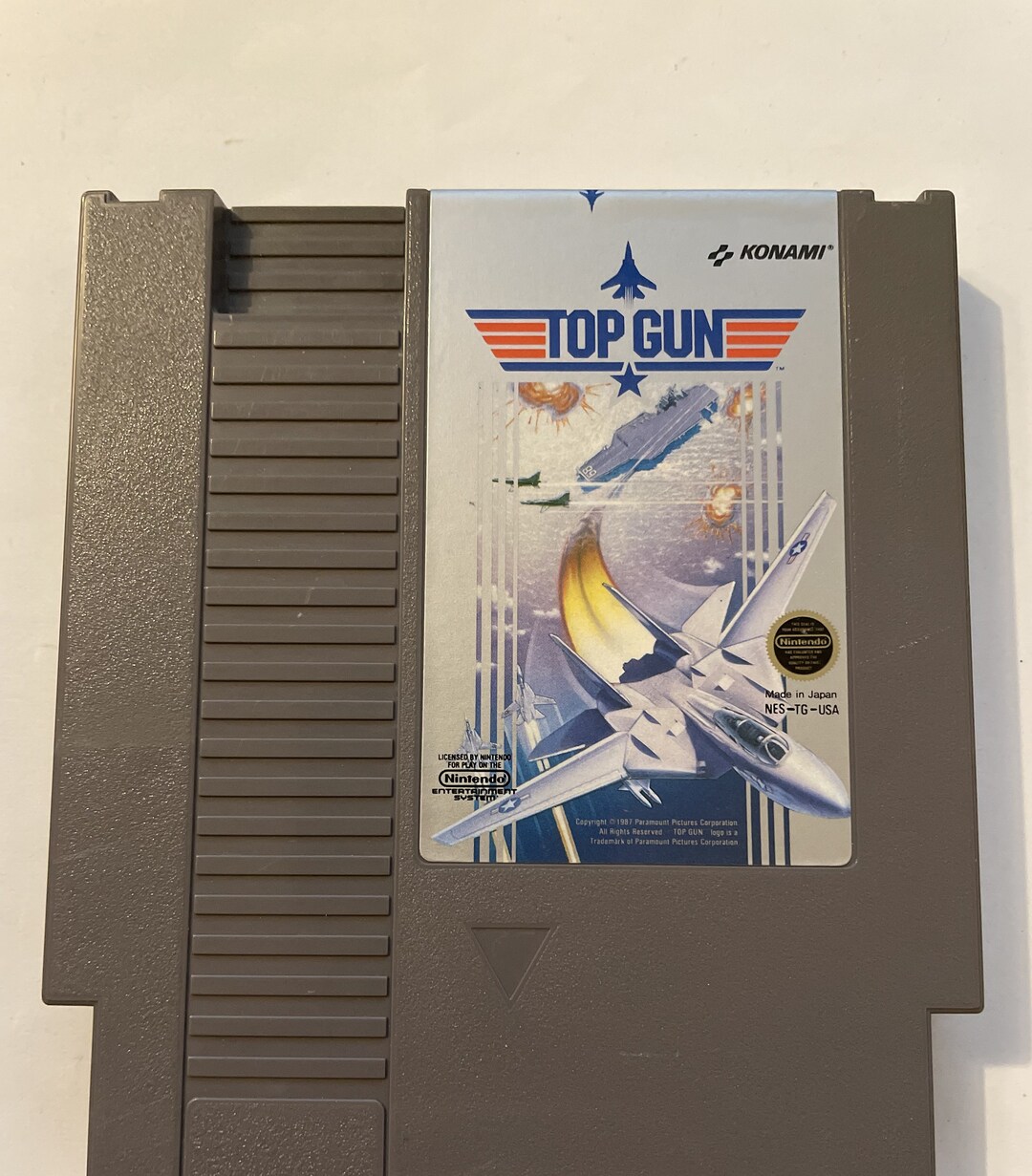Authentic Nintendo nes Top Gun Game Cart. - Etsy