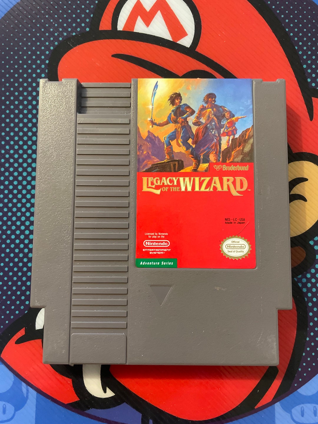Authentic Nintendo "nes" Legacy of the Wizard Game Cart. - Etsy