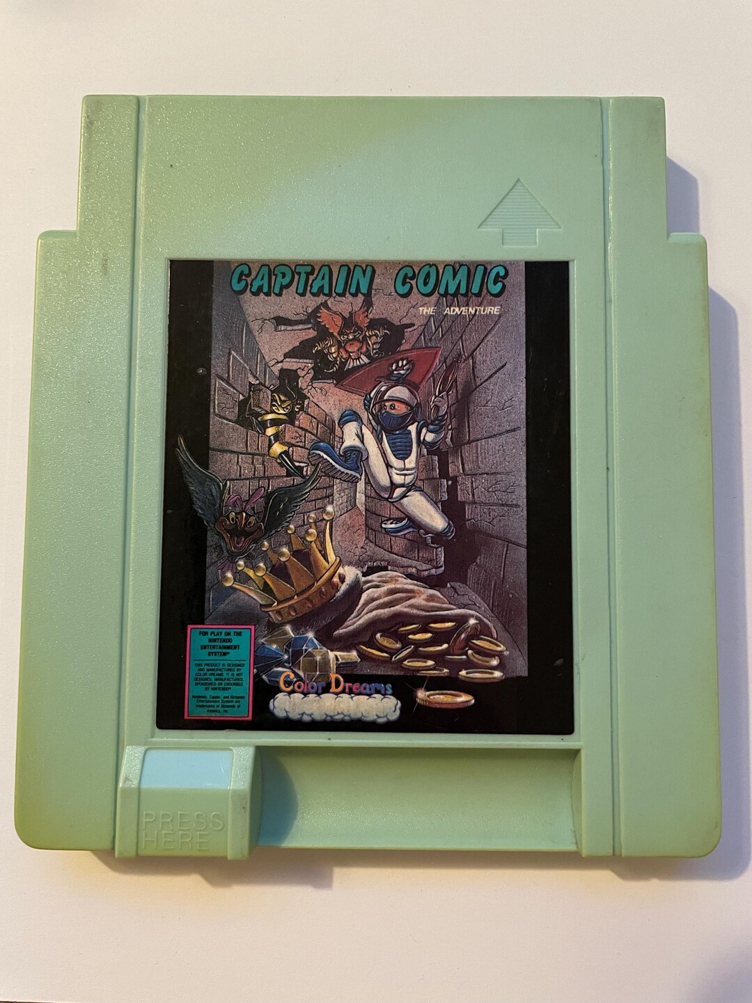 Authentic Nintendo Captain Comic Game Cart. - Etsy